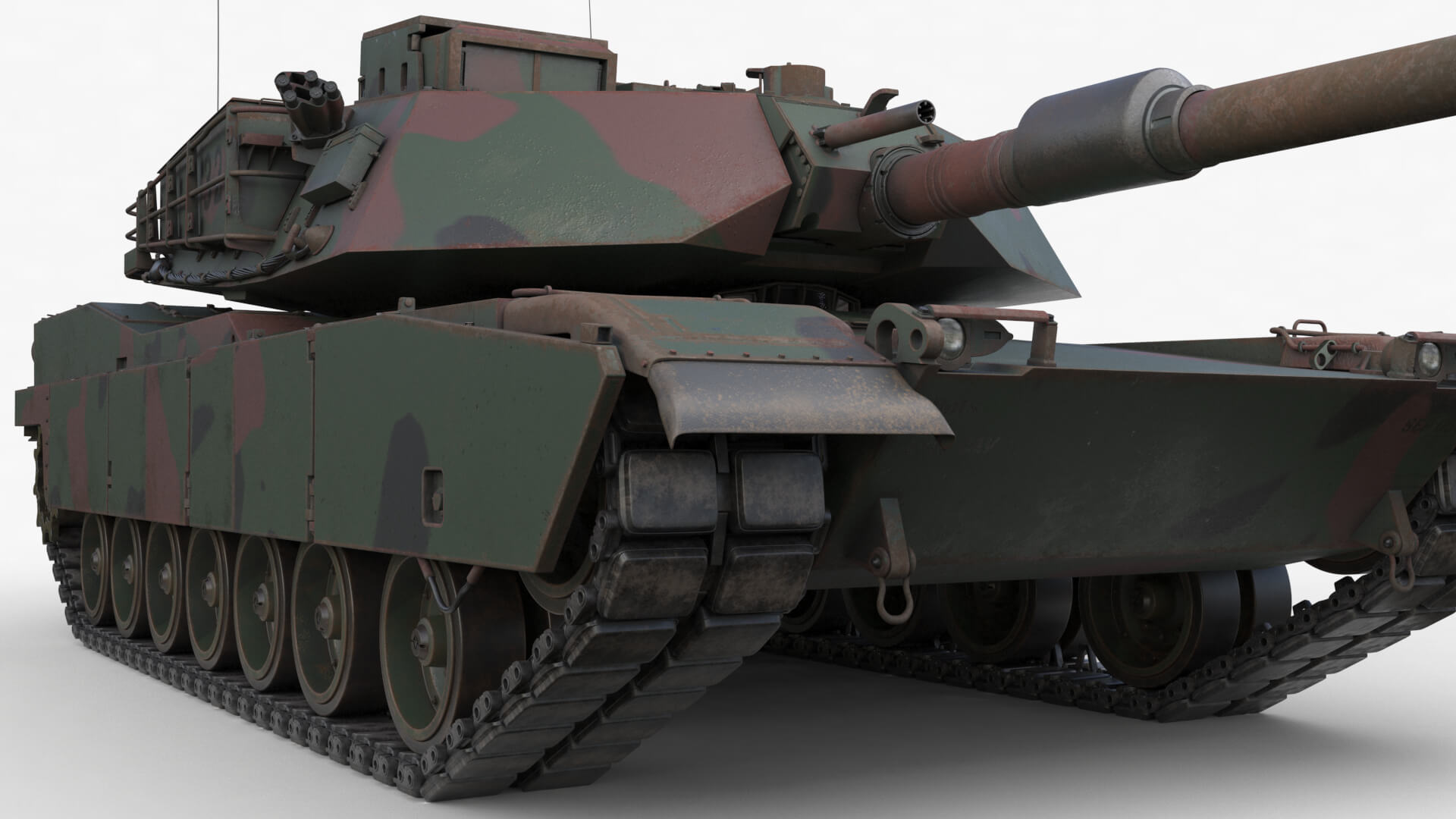 Tank M1 Abrams Camouflage - 3D Model by Mak21