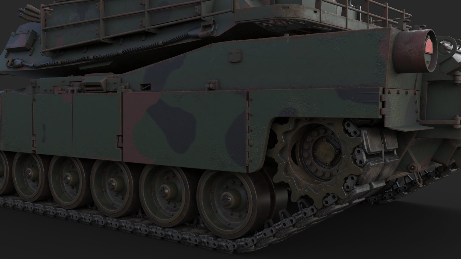 Tank M1 Abrams Camouflage - 3D Model by Mak21