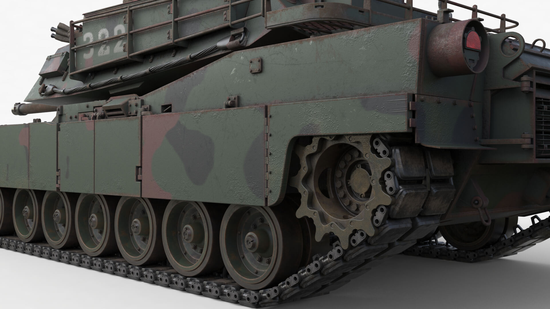 Tank M1 Abrams Camouflage - 3D Model by Mak21