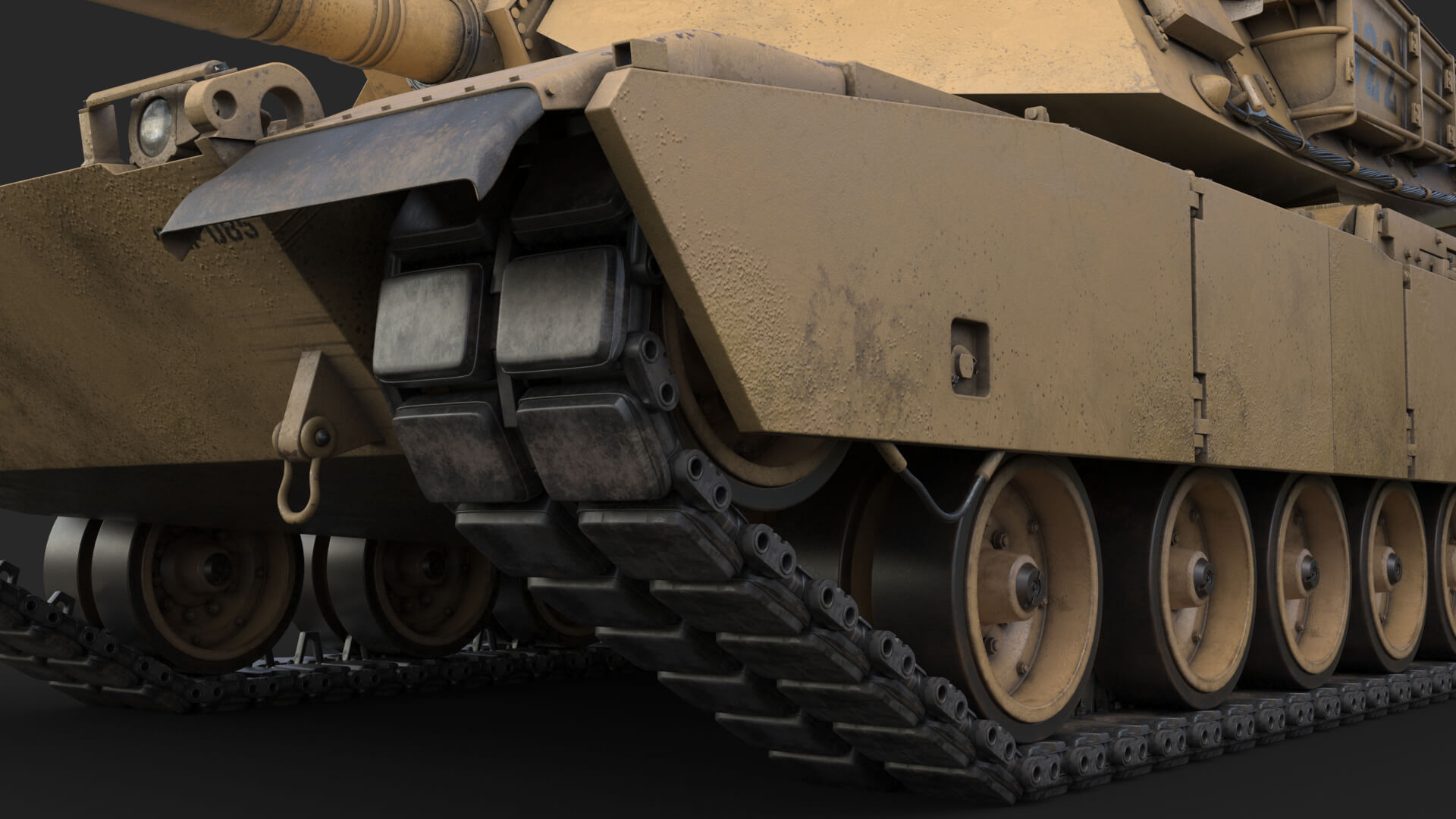 Tank M1 Abrams - 3D Model by Mak21