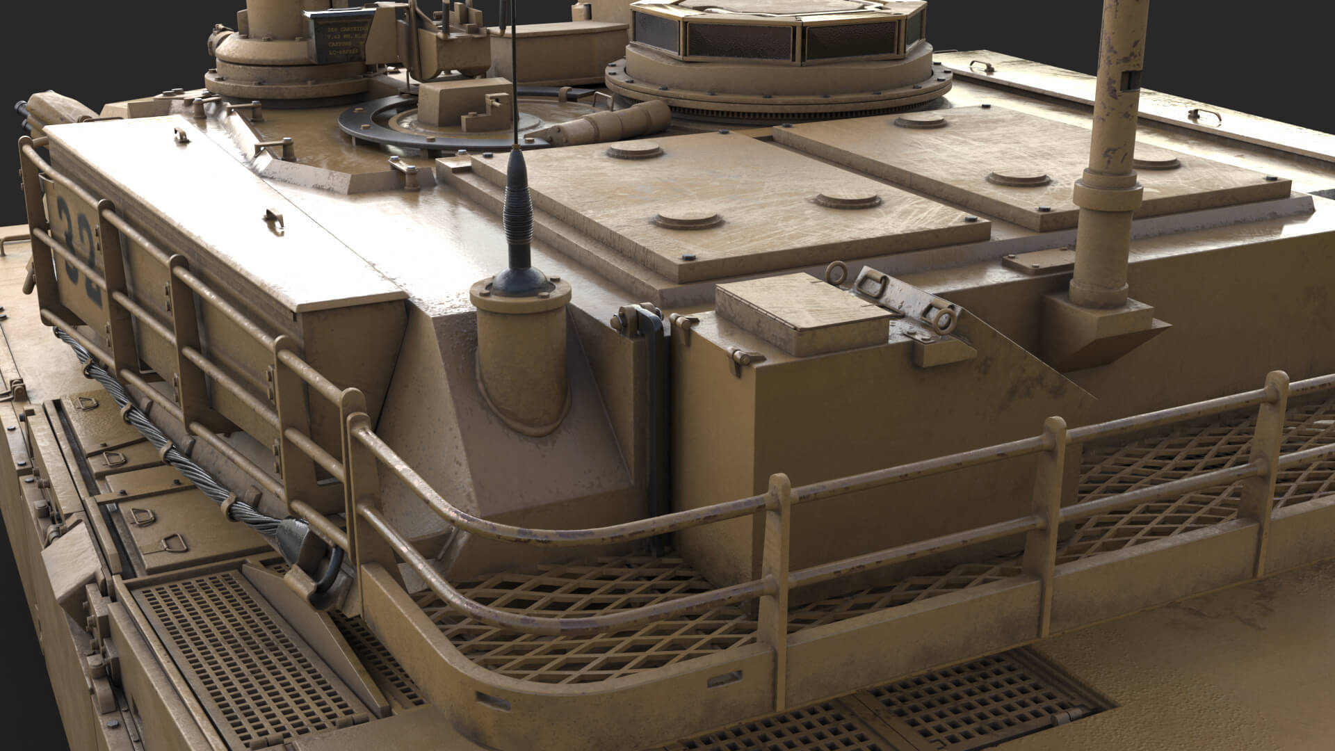Tank M1 Abrams - 3D Model by Mak21