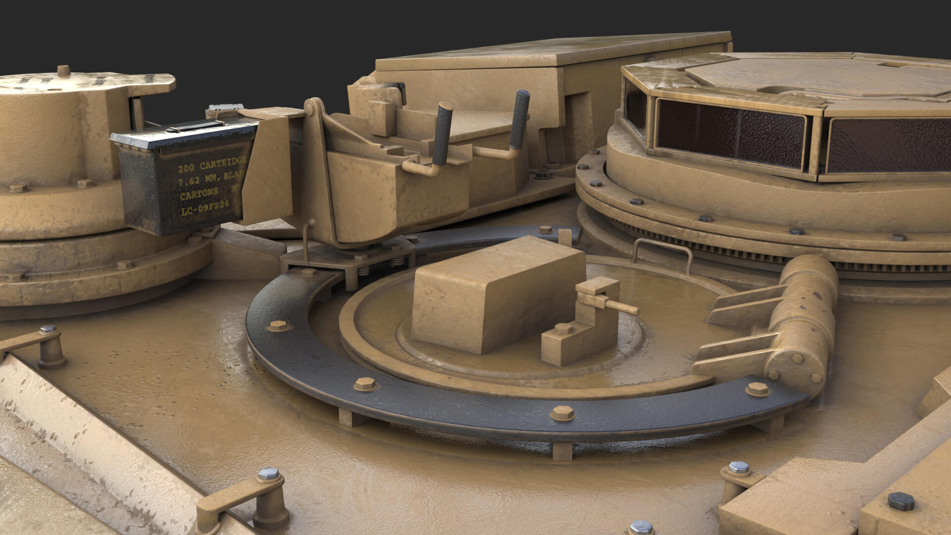 Tank M1 Abrams - 3D Model by Mak21