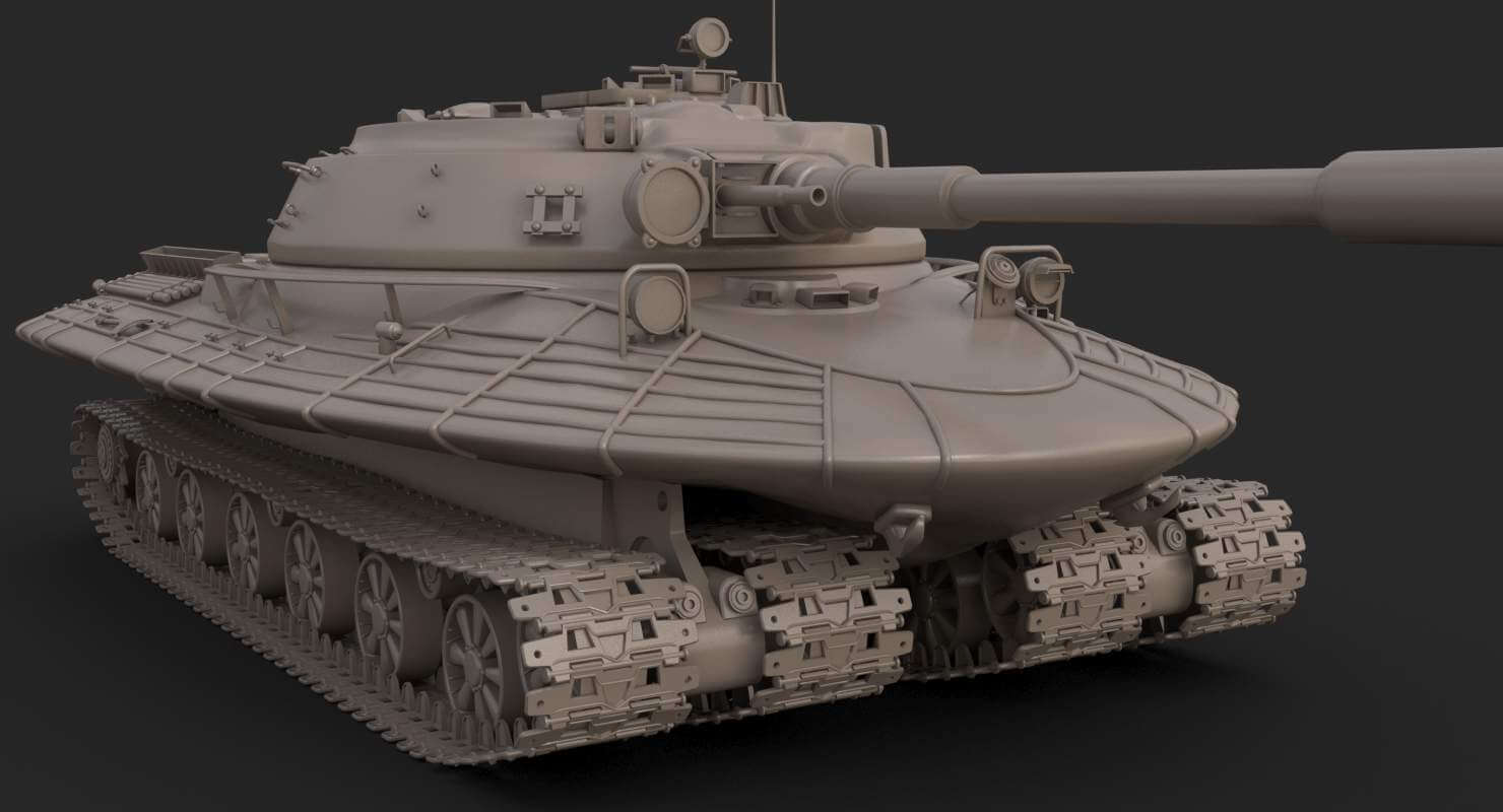 Tank Object 279 Soviet (Mental Ray) - 3D Model by Mak21