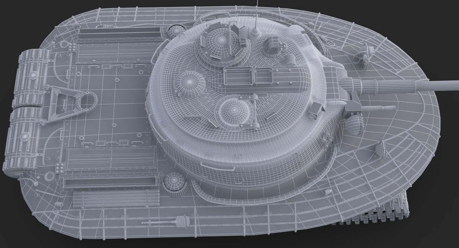 Tank Object 279 Soviet (Mental Ray) - 3D Model by Mak21