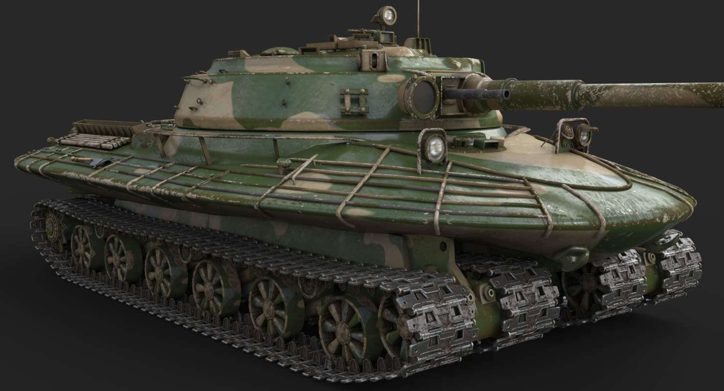 Tank Object 279 Soviet (V-Ray) 3D Model by Mak21
