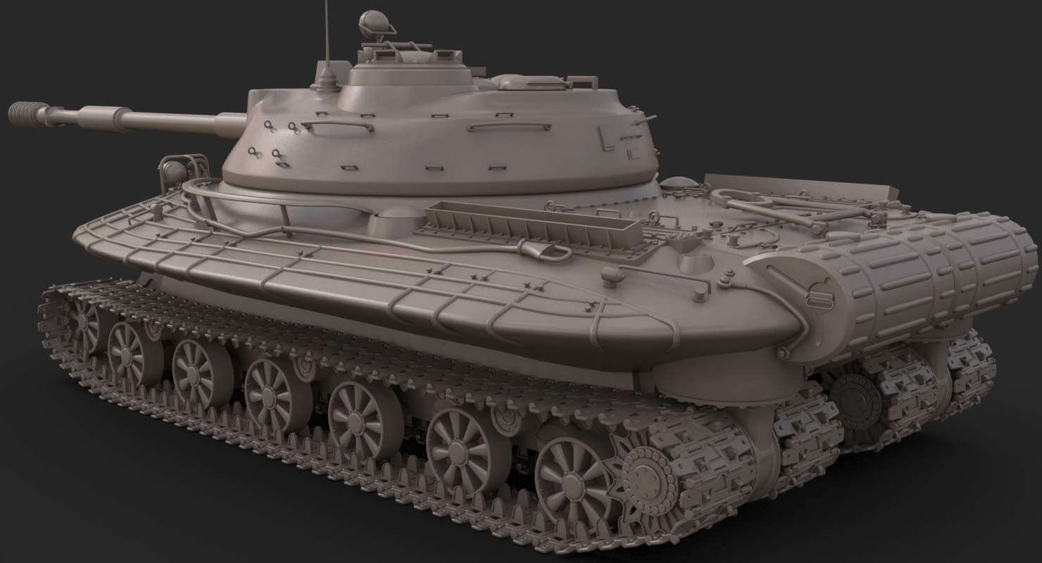 Tank Object 279 Soviet (V-Ray) 3D Model by Mak21