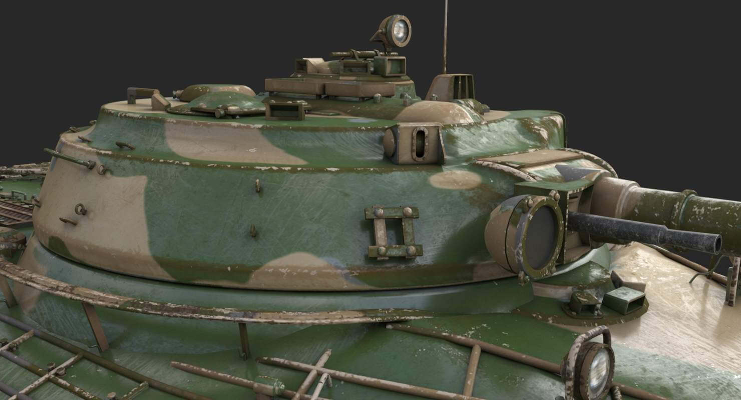 Tank Object 279 Soviet (V-Ray) 3D Model by Mak21