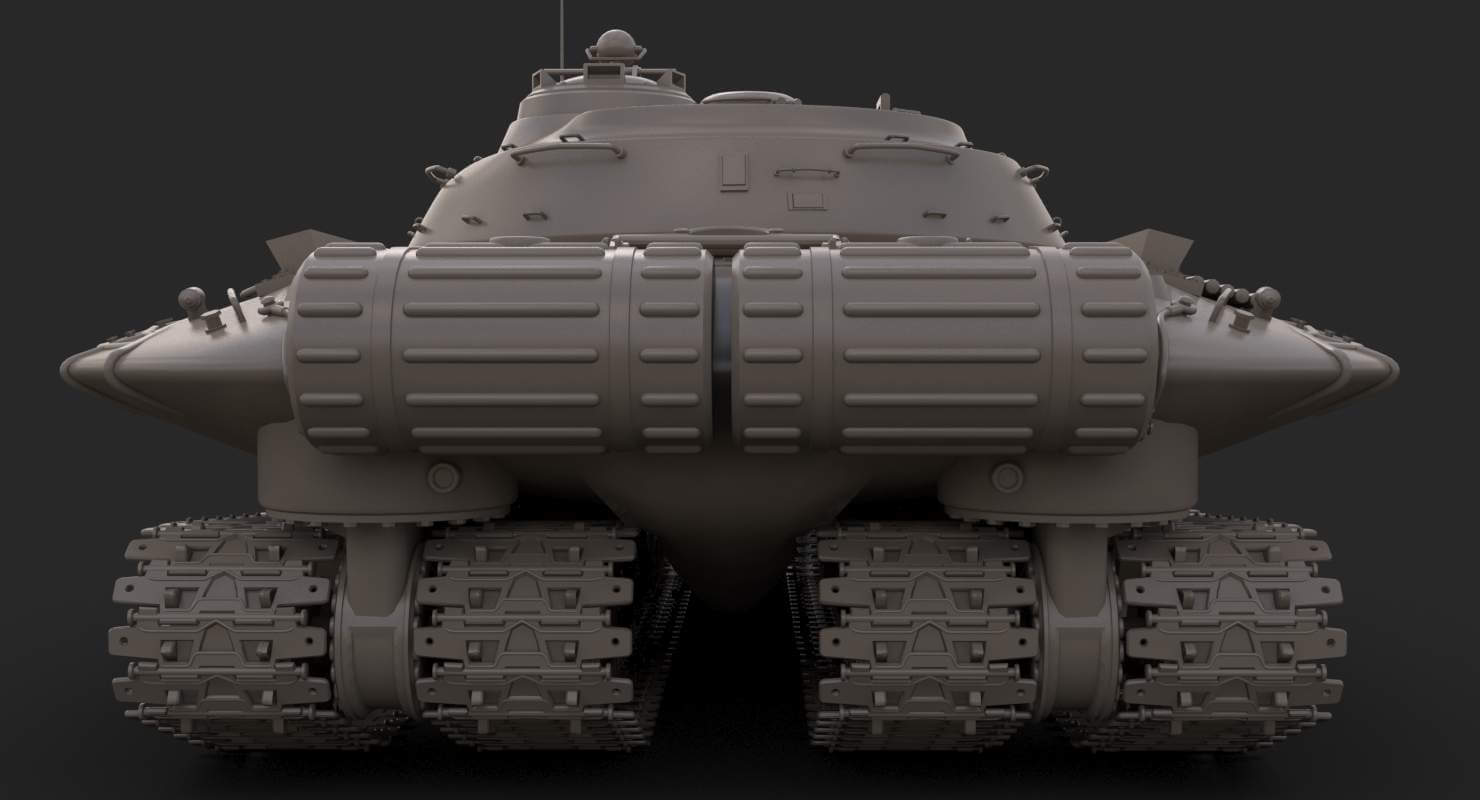 Tank Object 279 Soviet (V-Ray) 3D Model by Mak21