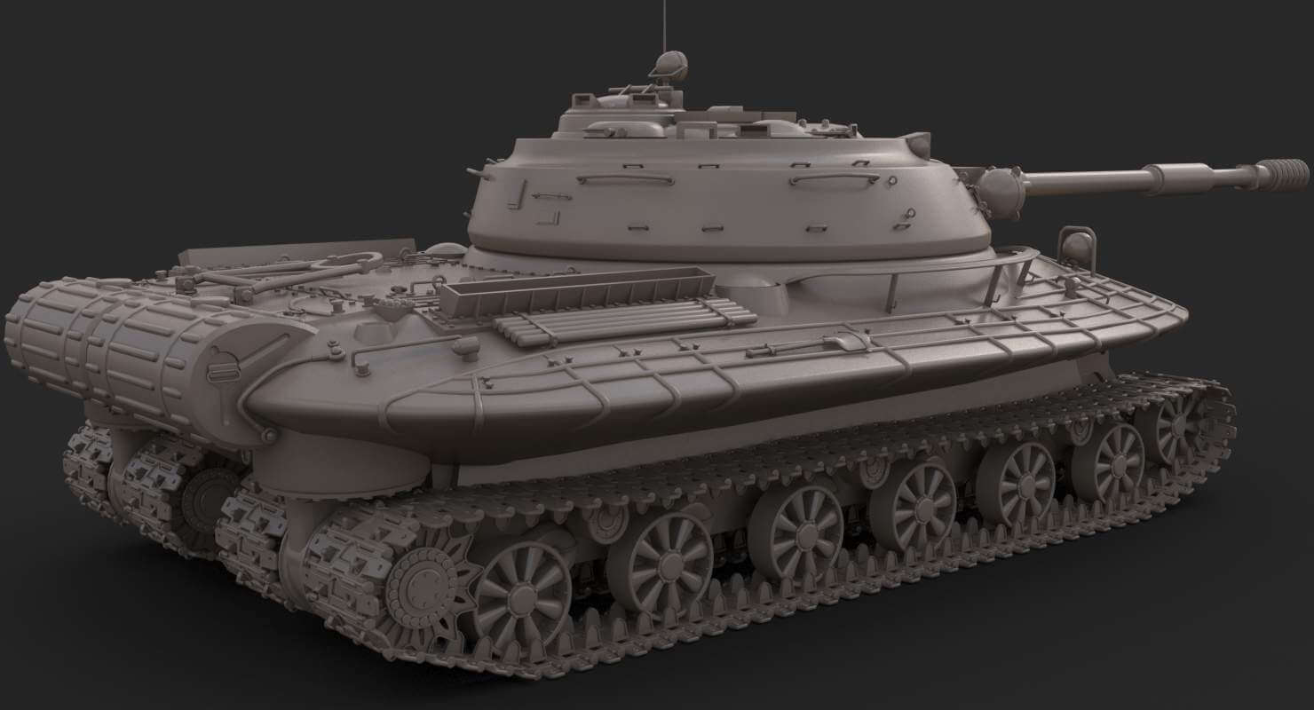 Tank Object 279 Soviet (V-Ray) 3D Model by Mak21