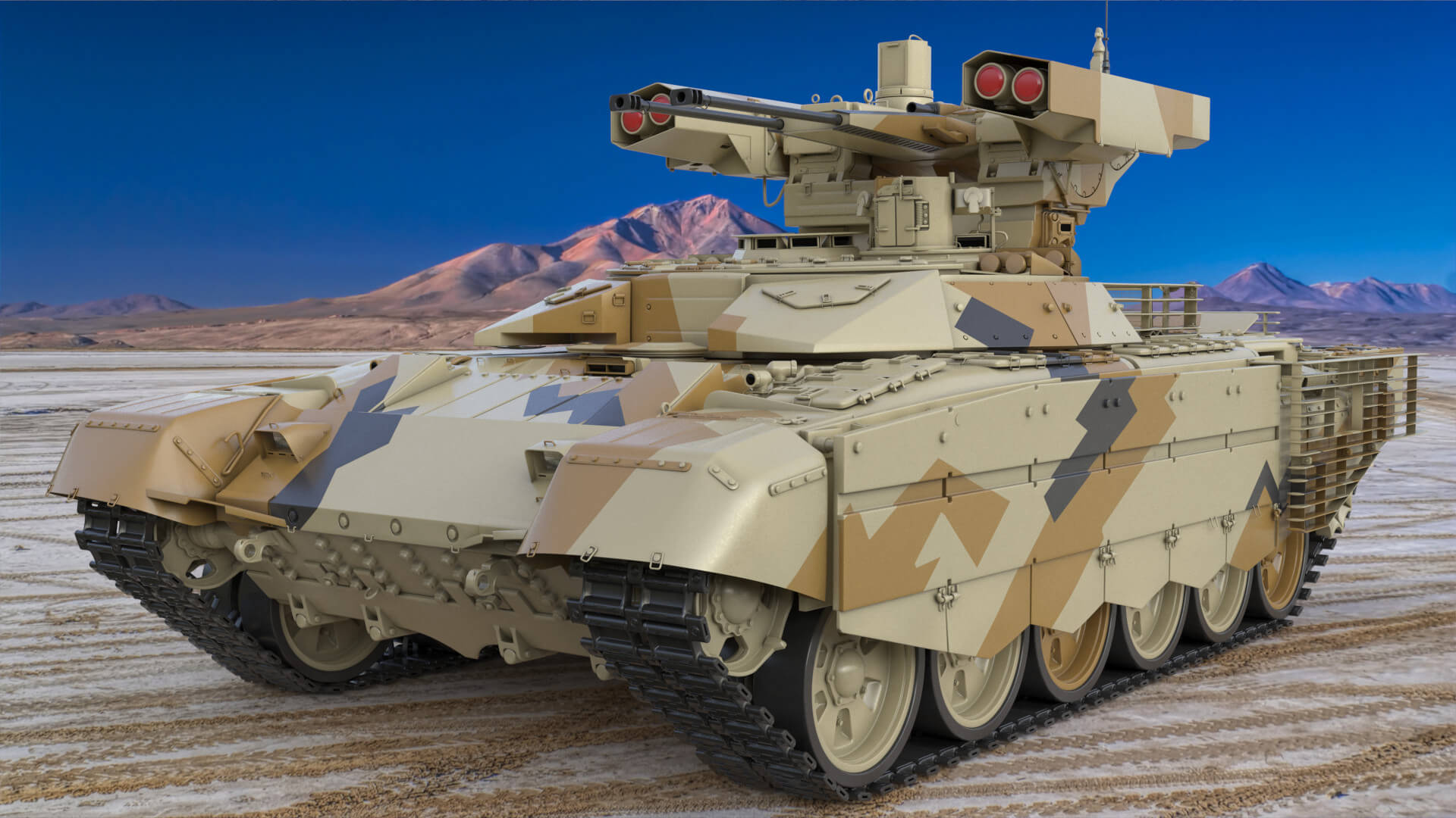 Tank Terminator Bmpt 72 Algeria - 3D Model by Mak21