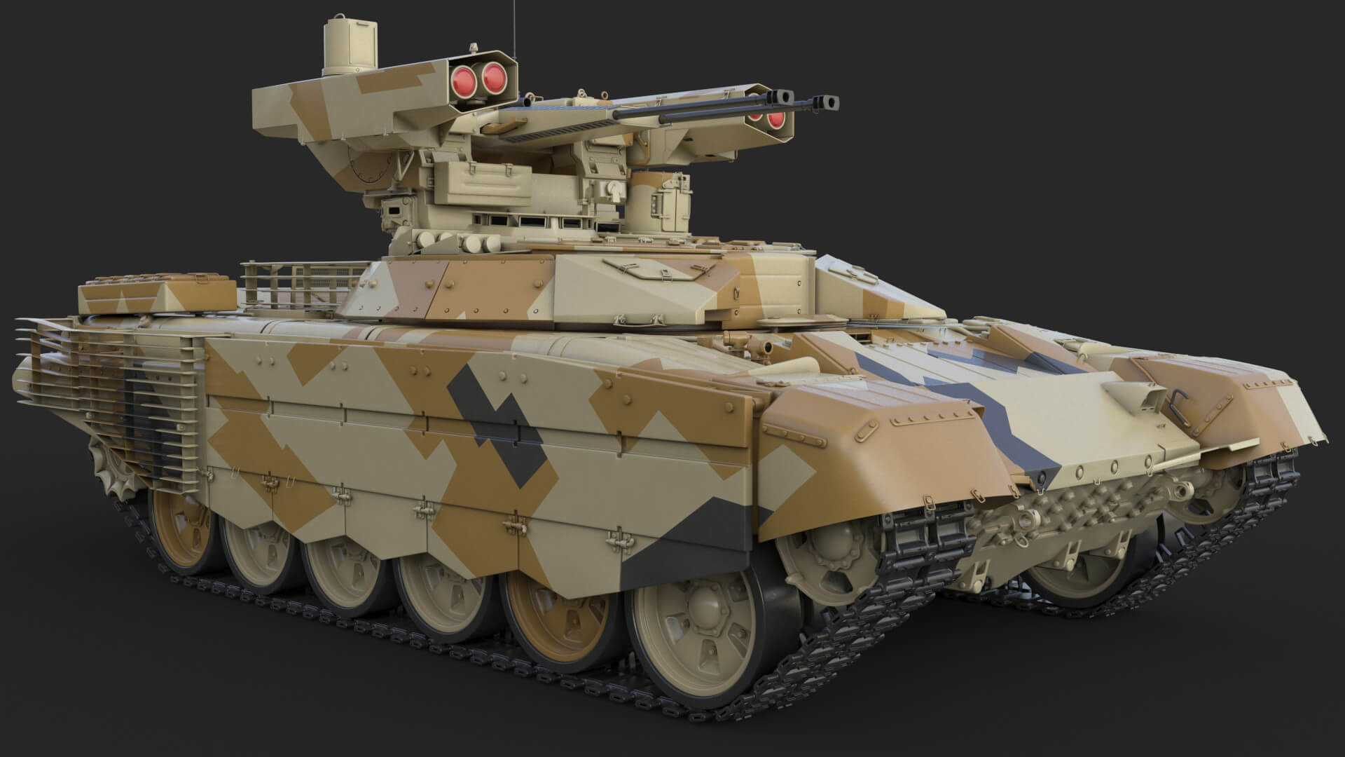 Tank Terminator Bmpt 72 Algeria - 3D Model by Mak21
