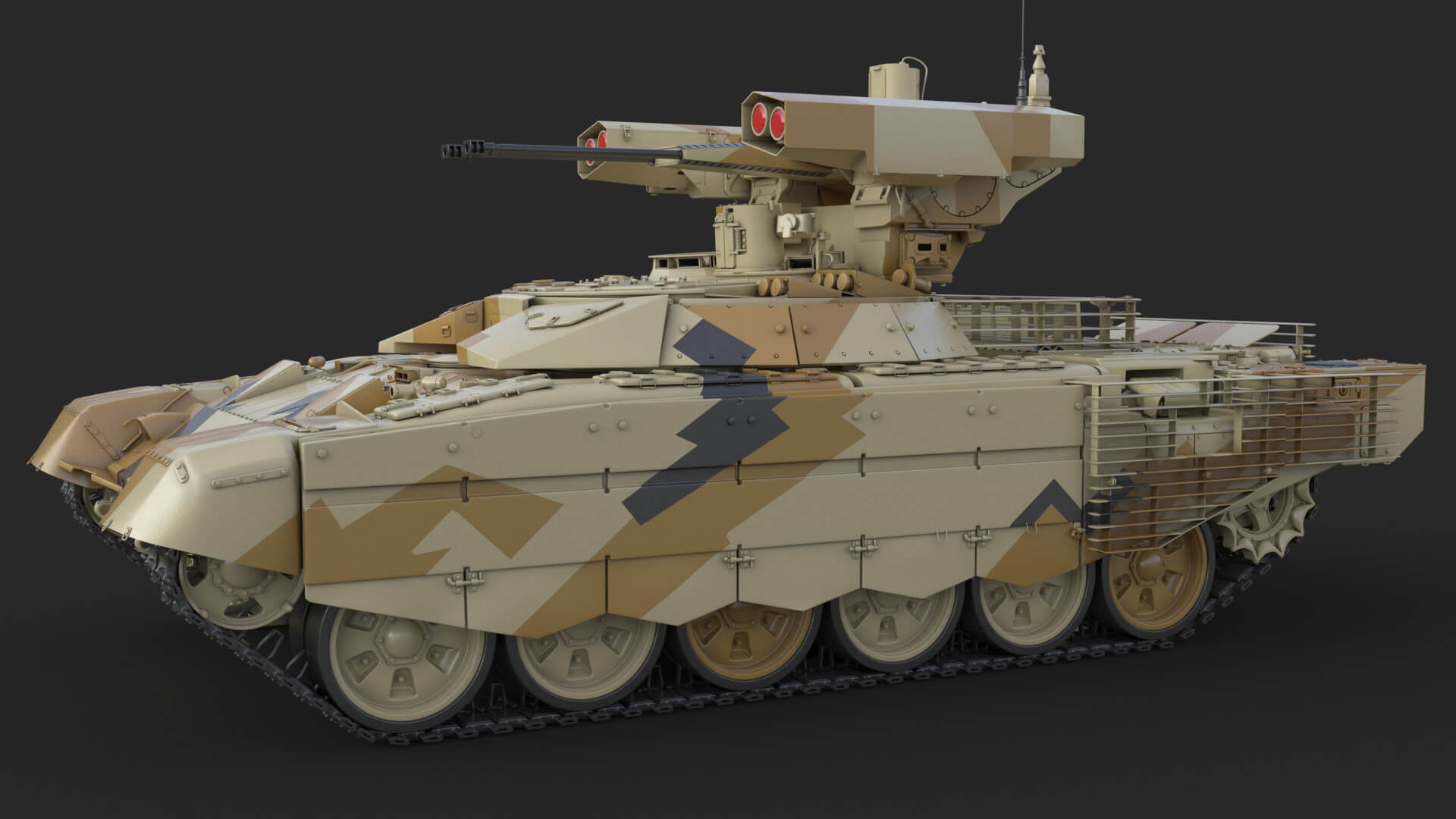 Tank Terminator Bmpt 72 Algeria - 3D Model by Mak21