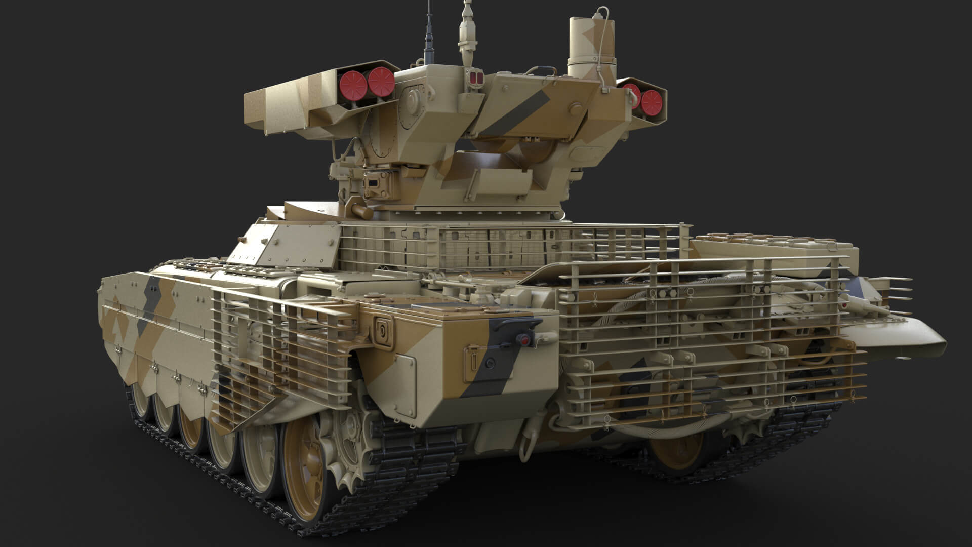 Tank Terminator Bmpt 72 Algeria - 3D Model by Mak21