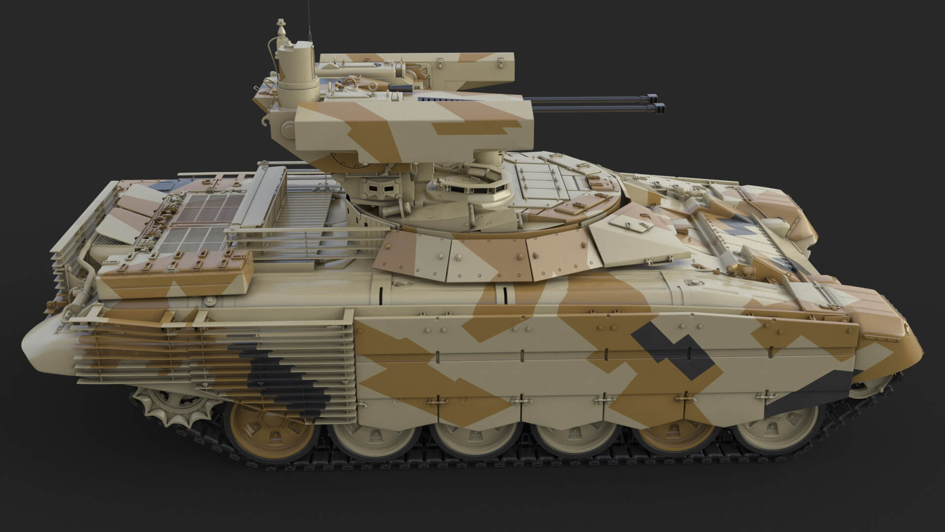 Tank Terminator Bmpt 72 Algeria - 3D Model by Mak21