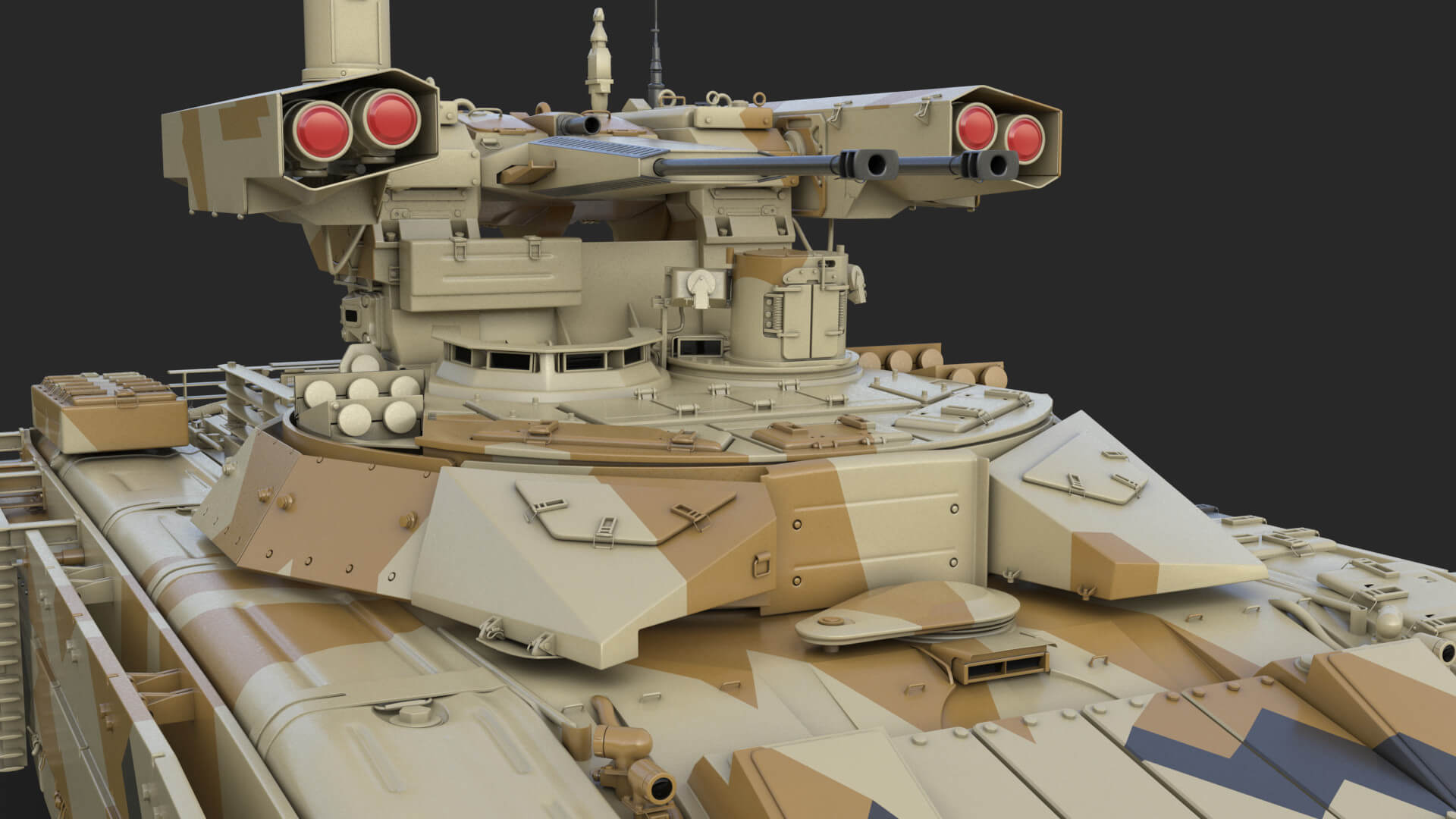 Tank Terminator Bmpt 72 Algeria - 3D Model by Mak21
