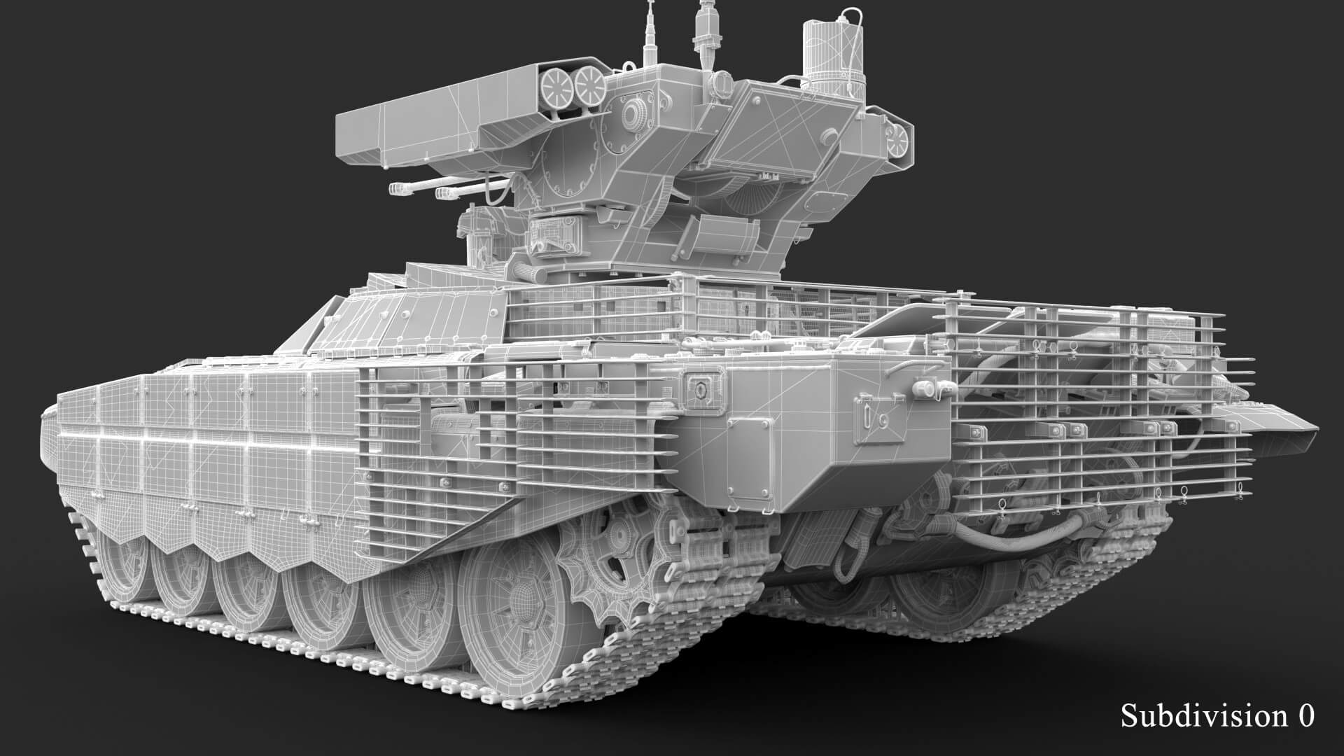 Tank Terminator Bmpt 72 Algeria - 3D Model by Mak21