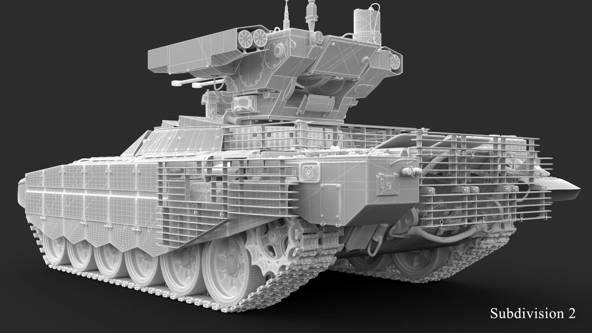 Tank Terminator Bmpt 72 Algeria - 3D Model by Mak21