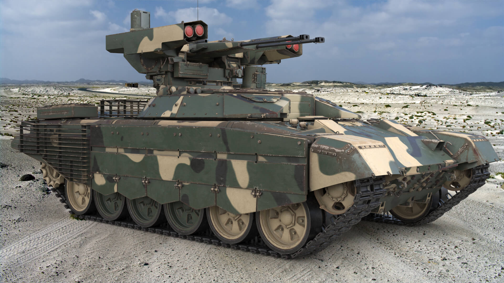 Tank Terminator Bmpt 72 Camouflage - 3D Model by Mak21