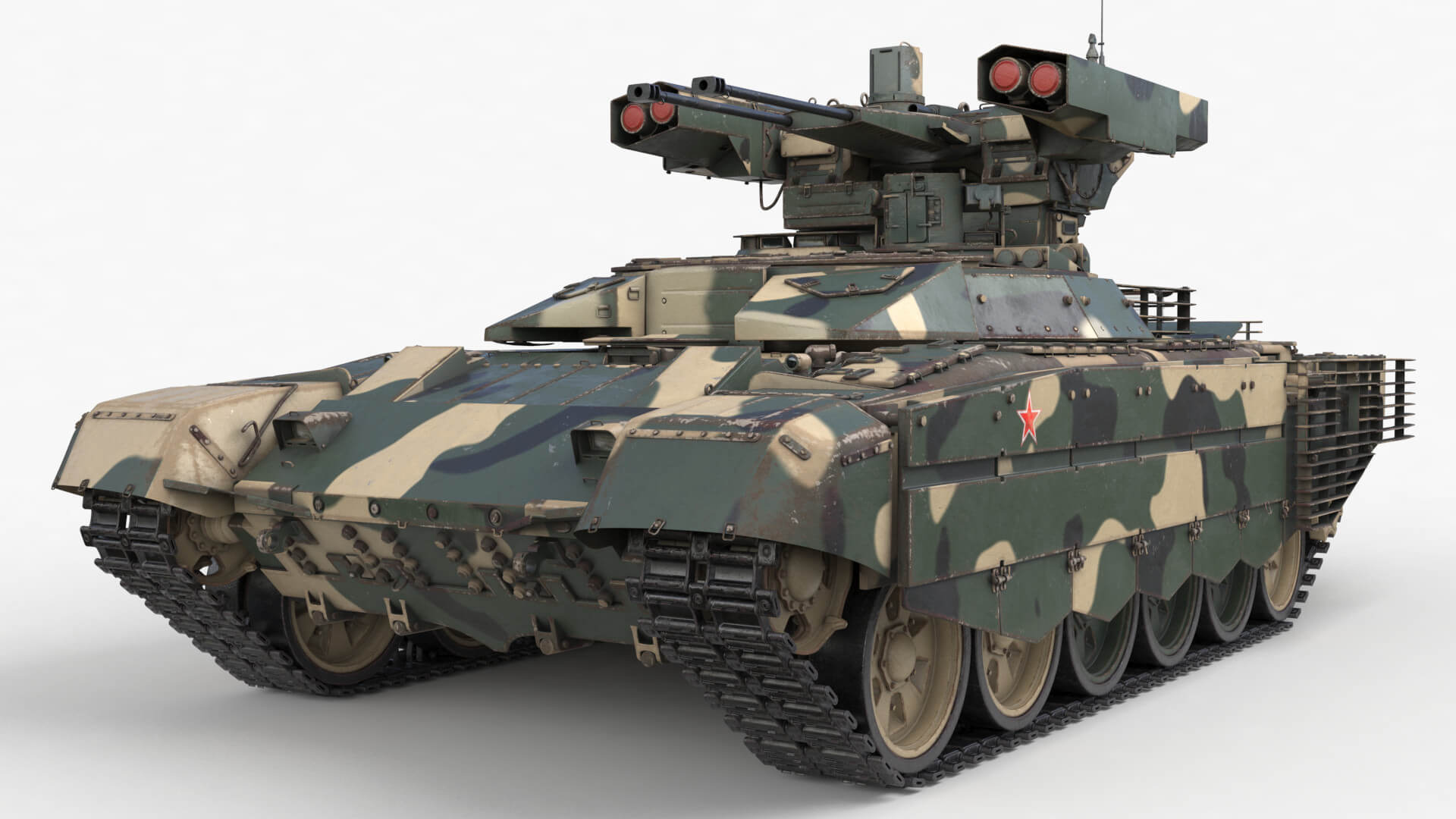 Tank Terminator Bmpt 72 Camouflage - 3D Model by Mak21