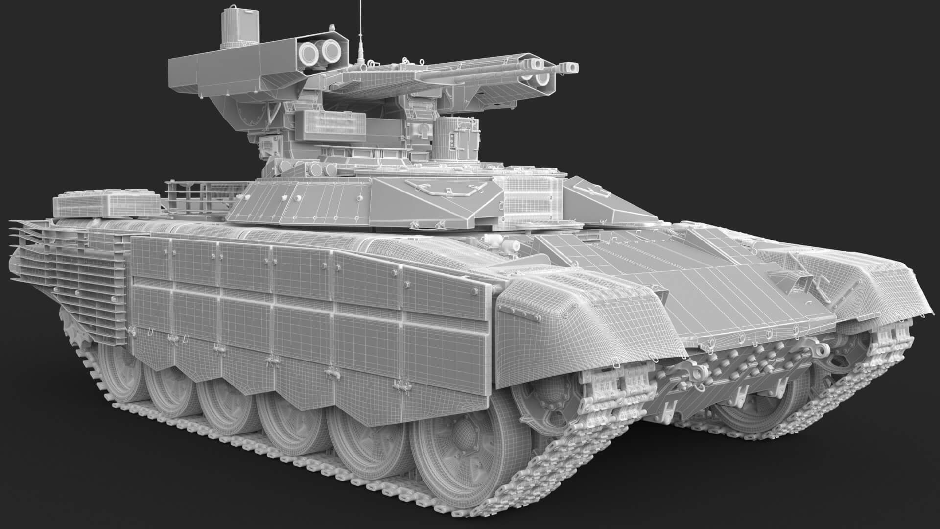 Tank Terminator Bmpt 72 Camouflage - 3D Model by Mak21