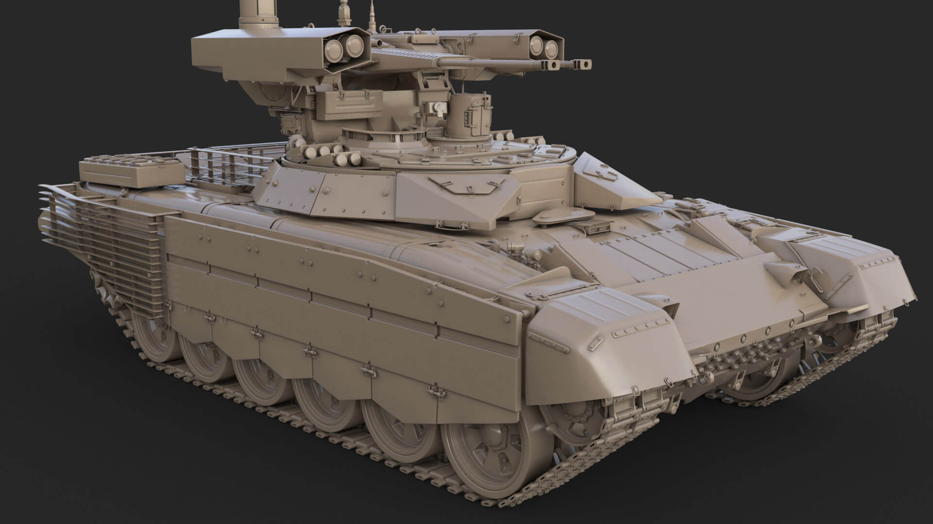 Tank Terminator Bmpt 72 Camouflage - 3D Model by Mak21