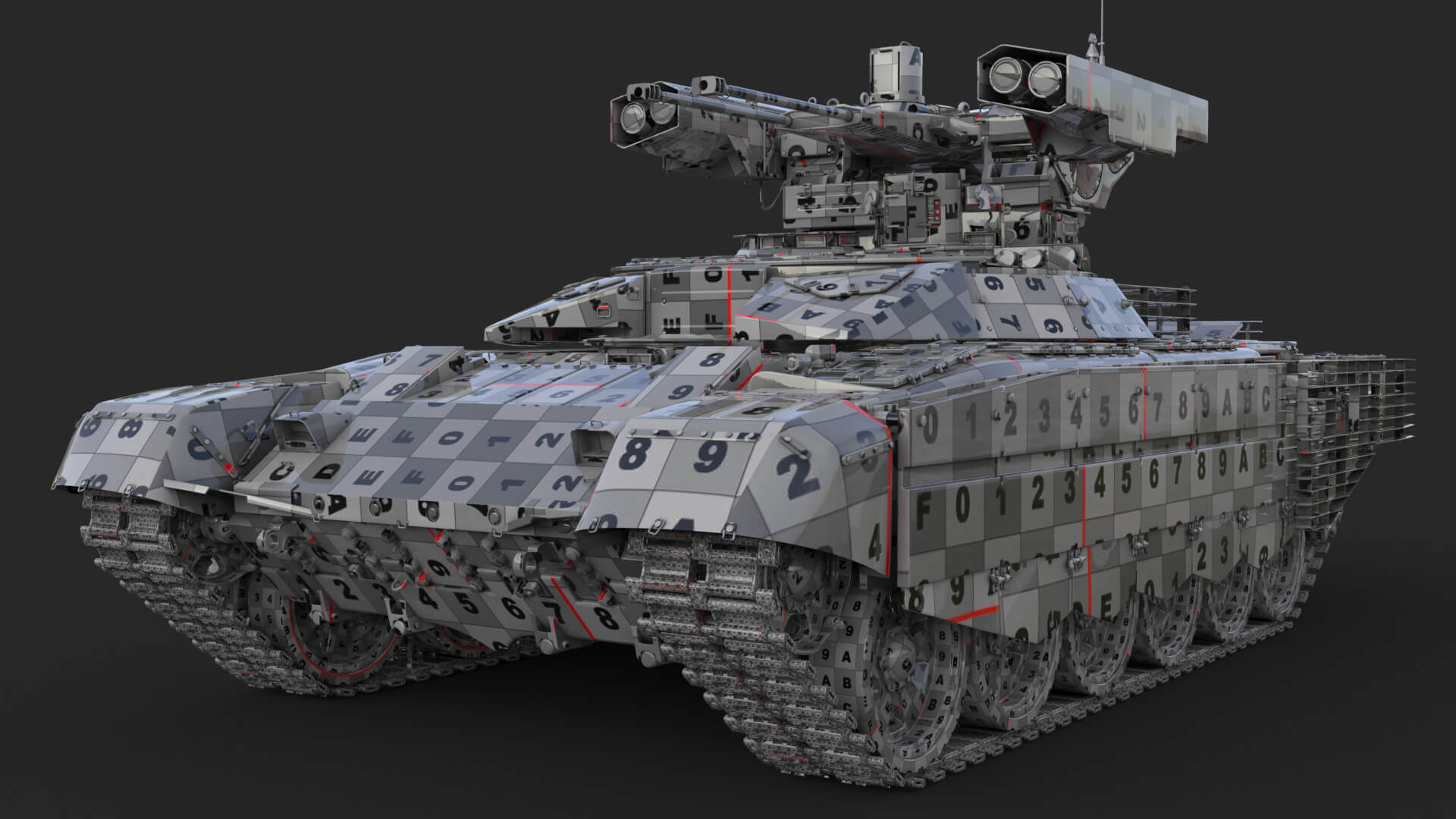 Tank Terminator Bmpt 72 Camouflage - 3D Model by Mak21