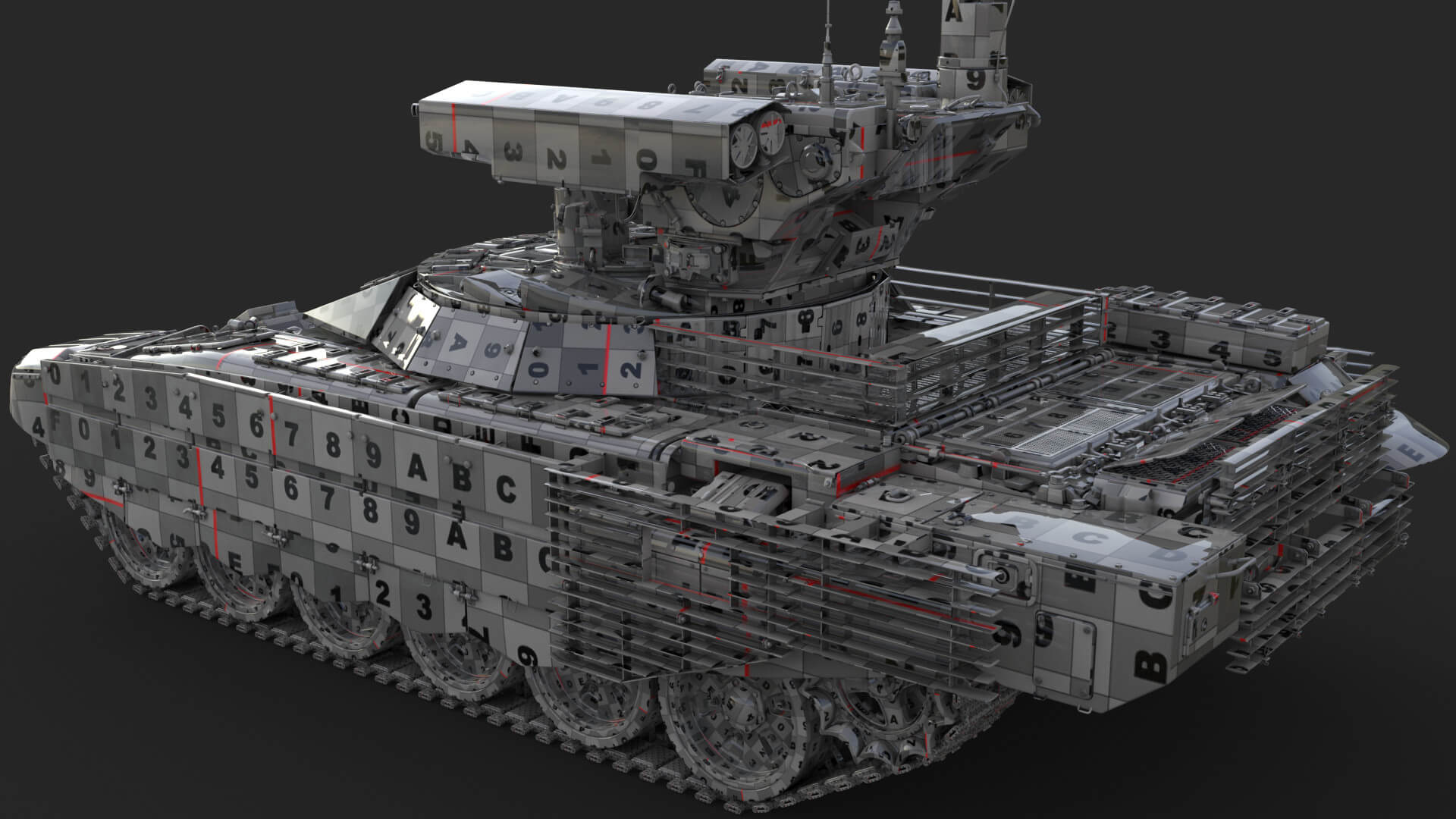 Tank Terminator Bmpt 72 Camouflage - 3D Model by Mak21