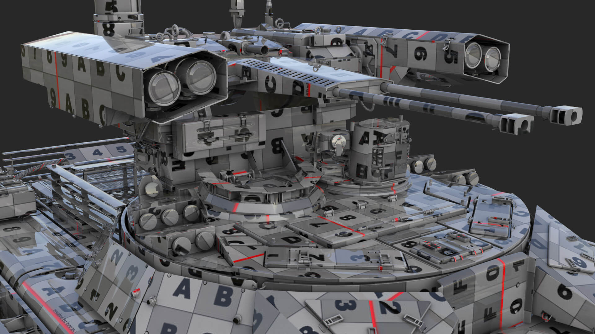 Tank Terminator Bmpt 72 Camouflage - 3D Model by Mak21