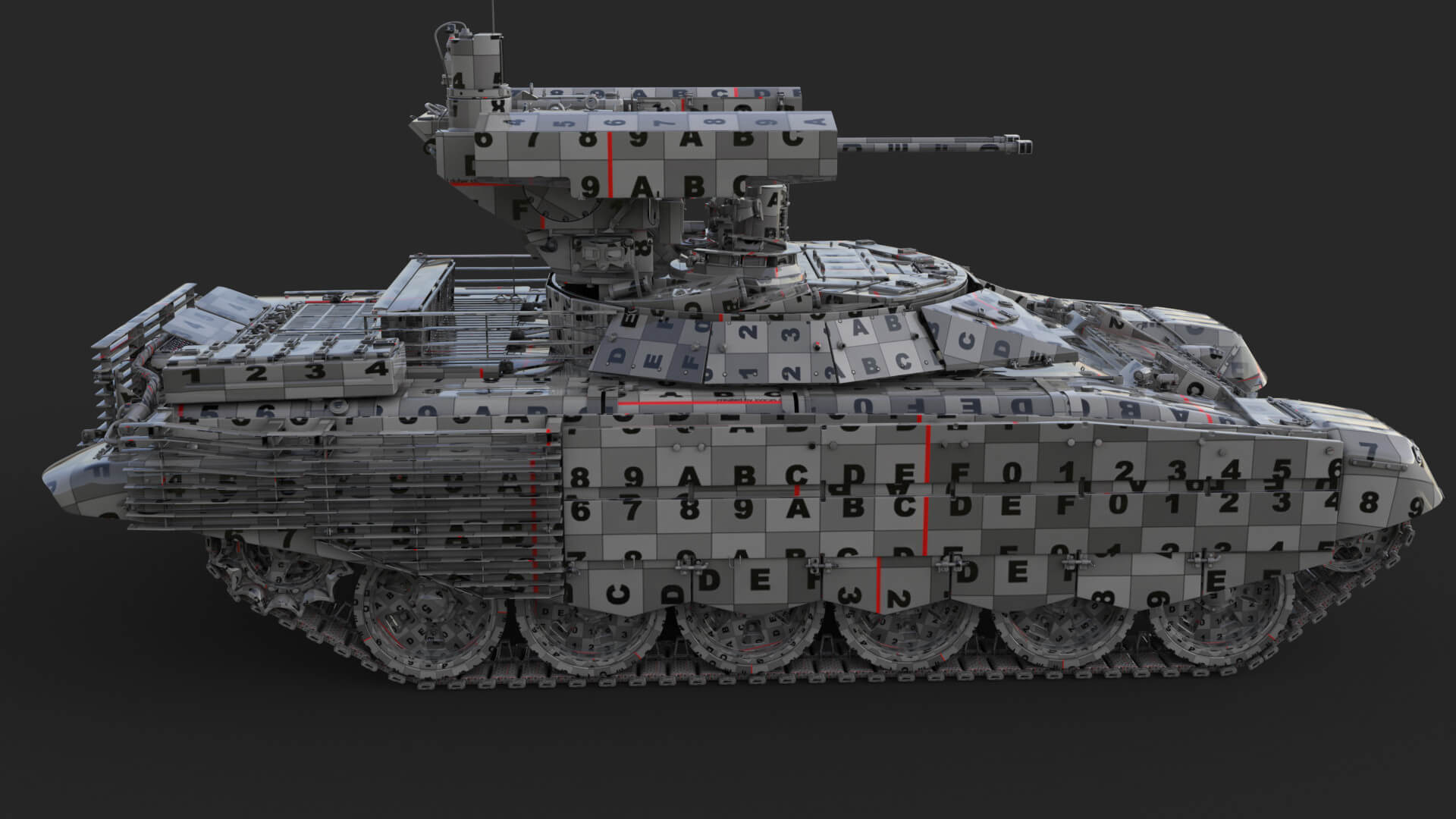 Tank Terminator Bmpt 72 Camouflage - 3D Model by Mak21