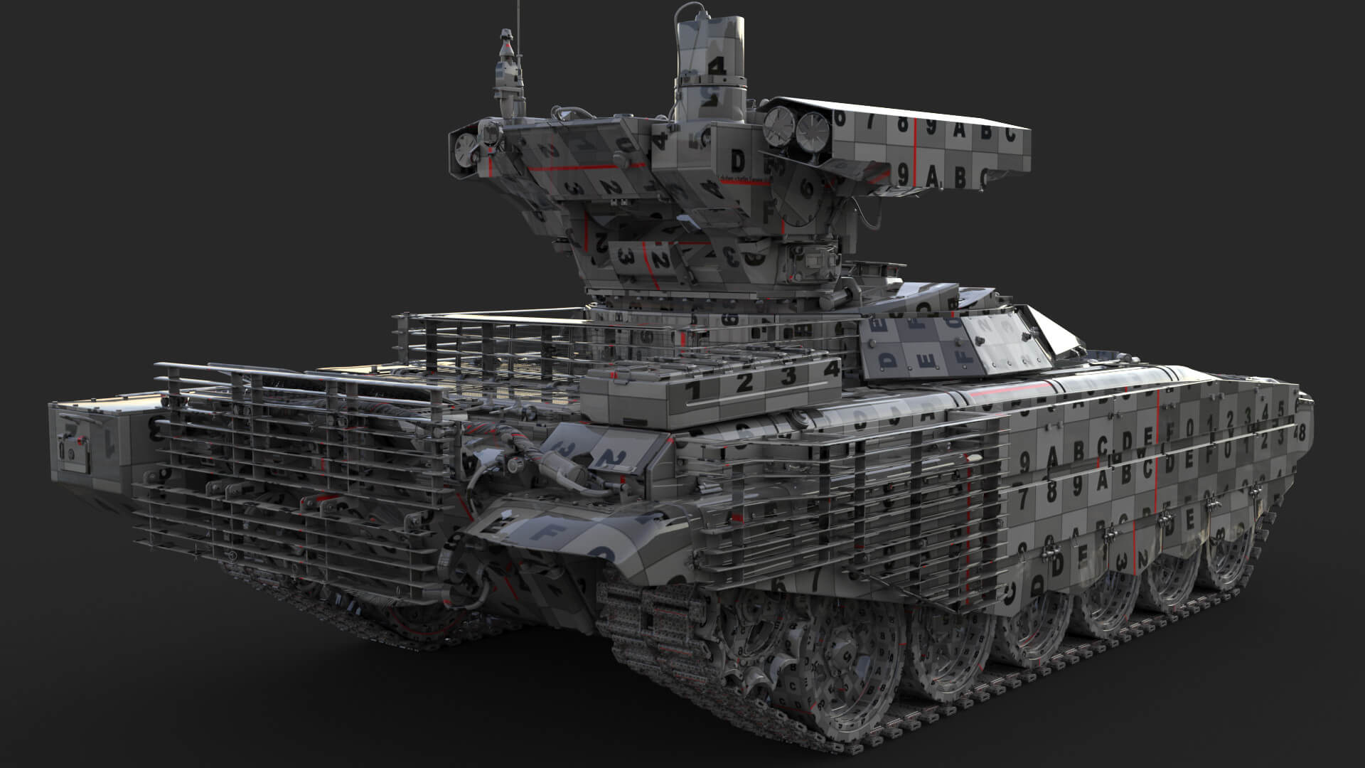 Tank Terminator Bmpt 72 Camouflage - 3D Model by Mak21