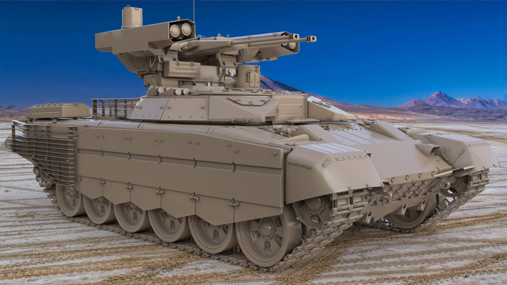 Tank Terminator BMP 72 Clay - 3D Model by Mak21