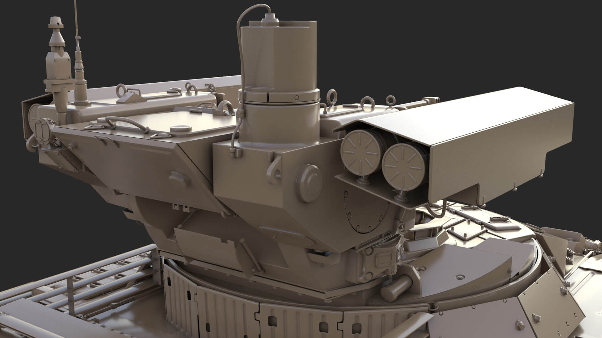 Tank Terminator Bmpt 72 Clay - 3D Model by Mak21