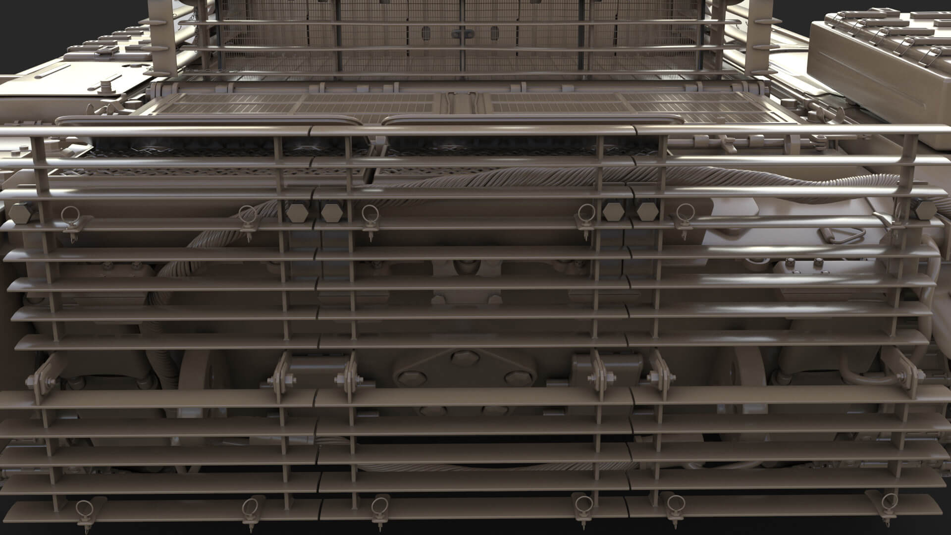 Tank Terminator Bmpt 72 Clay - 3D Model by Mak21