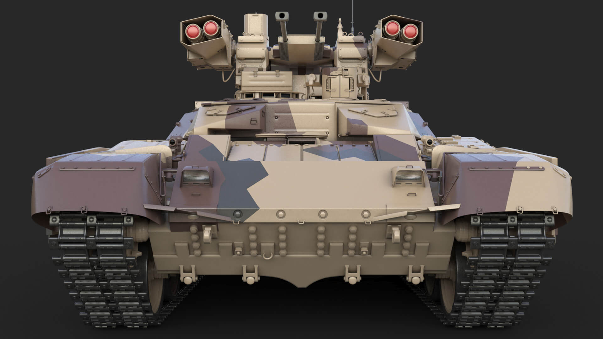 Tank Terminator Bmpt 72 Desert - 3D Model by Mak21