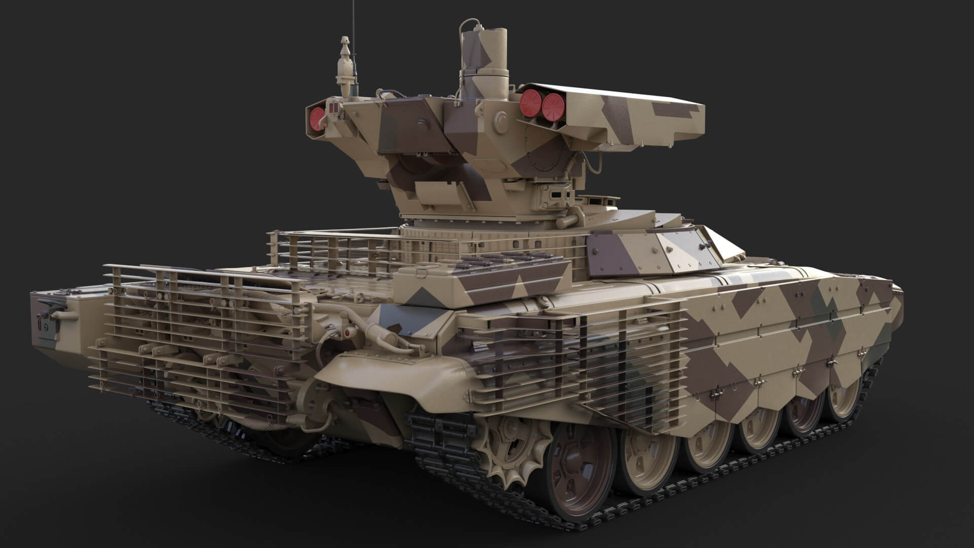 Tank Terminator Bmpt 72 Desert - 3D Model by Mak21
