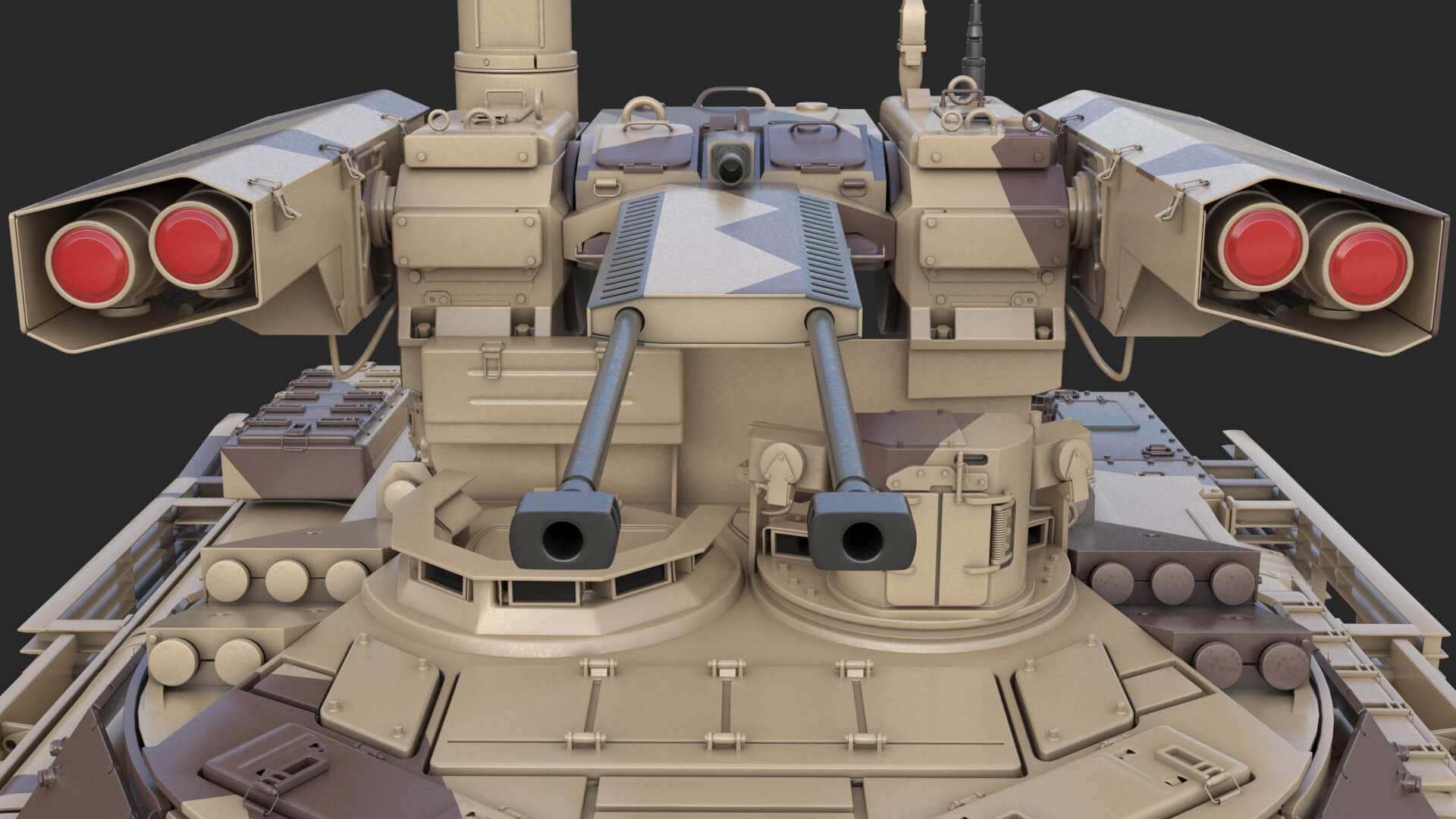 Tank Terminator Bmpt 72 Desert - 3D Model by Mak21