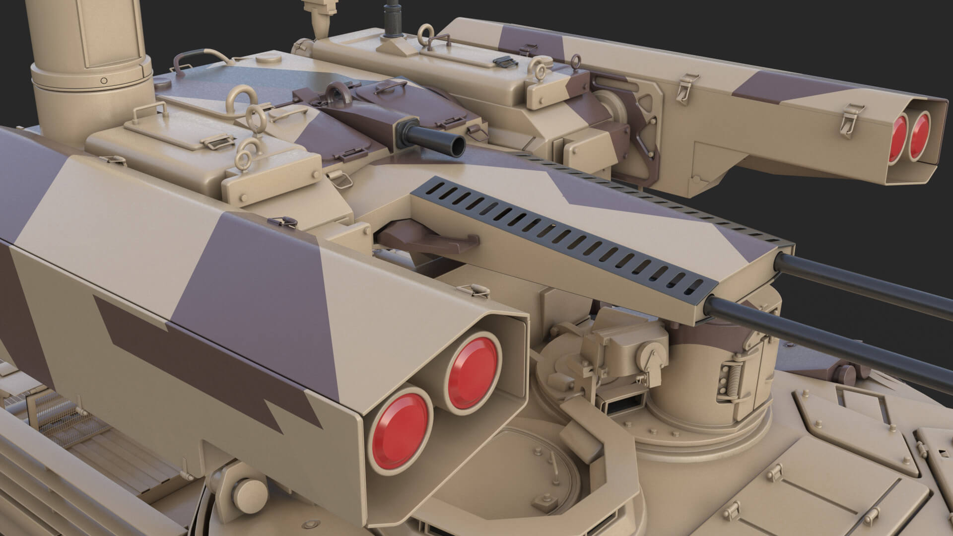 Tank Terminator Bmpt 72 Desert - 3D Model by Mak21