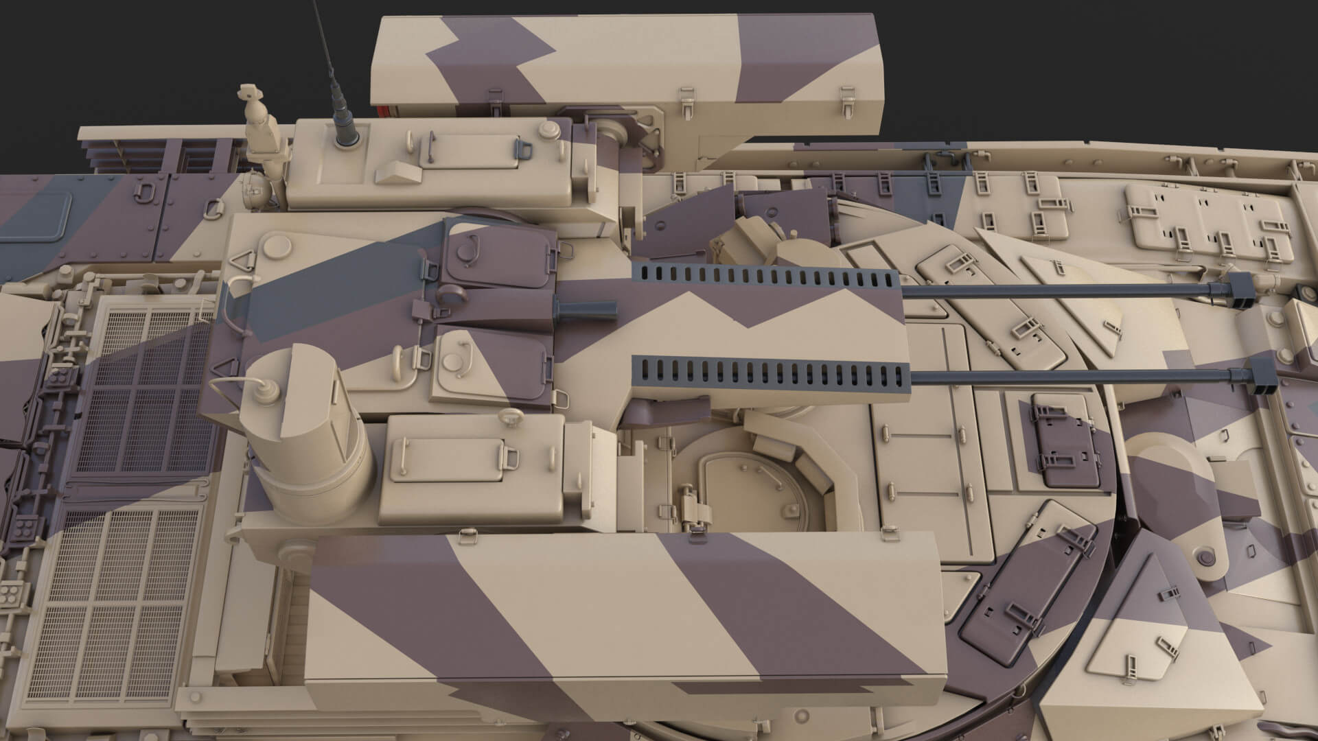 Tank Terminator Bmpt 72 Desert - 3D Model by Mak21