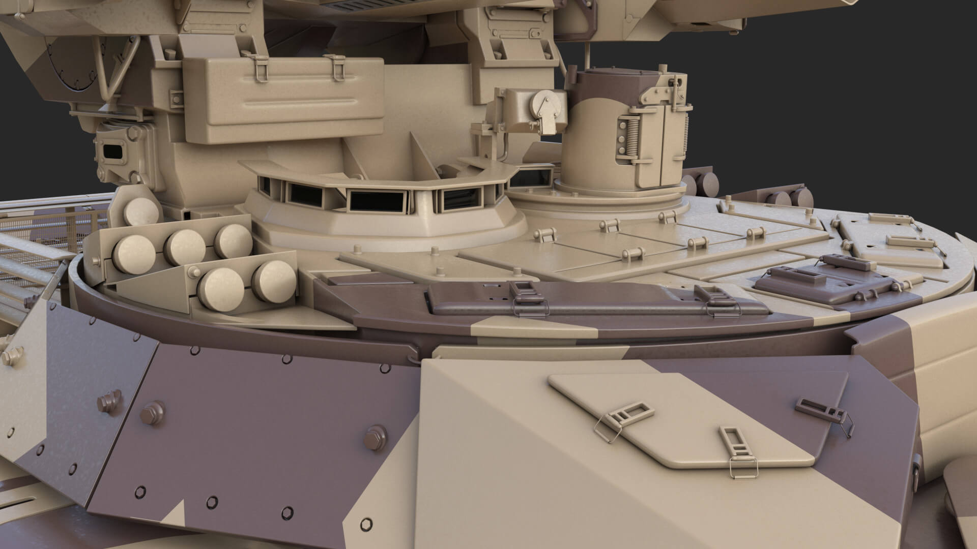 Tank Terminator Bmpt 72 Desert - 3D Model by Mak21