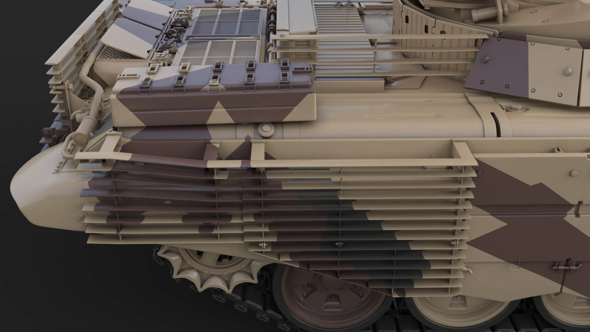 Tank Terminator Bmpt 72 Desert - 3D Model by Mak21