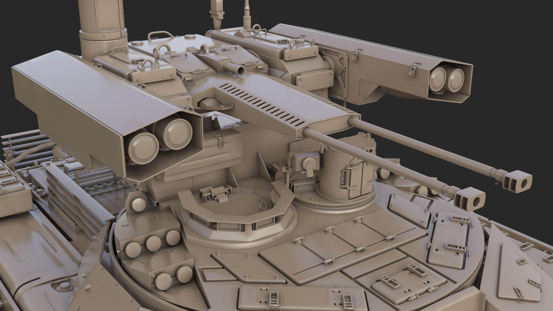 Tank Terminator Bmpt 72 Desert - 3D Model by Mak21
