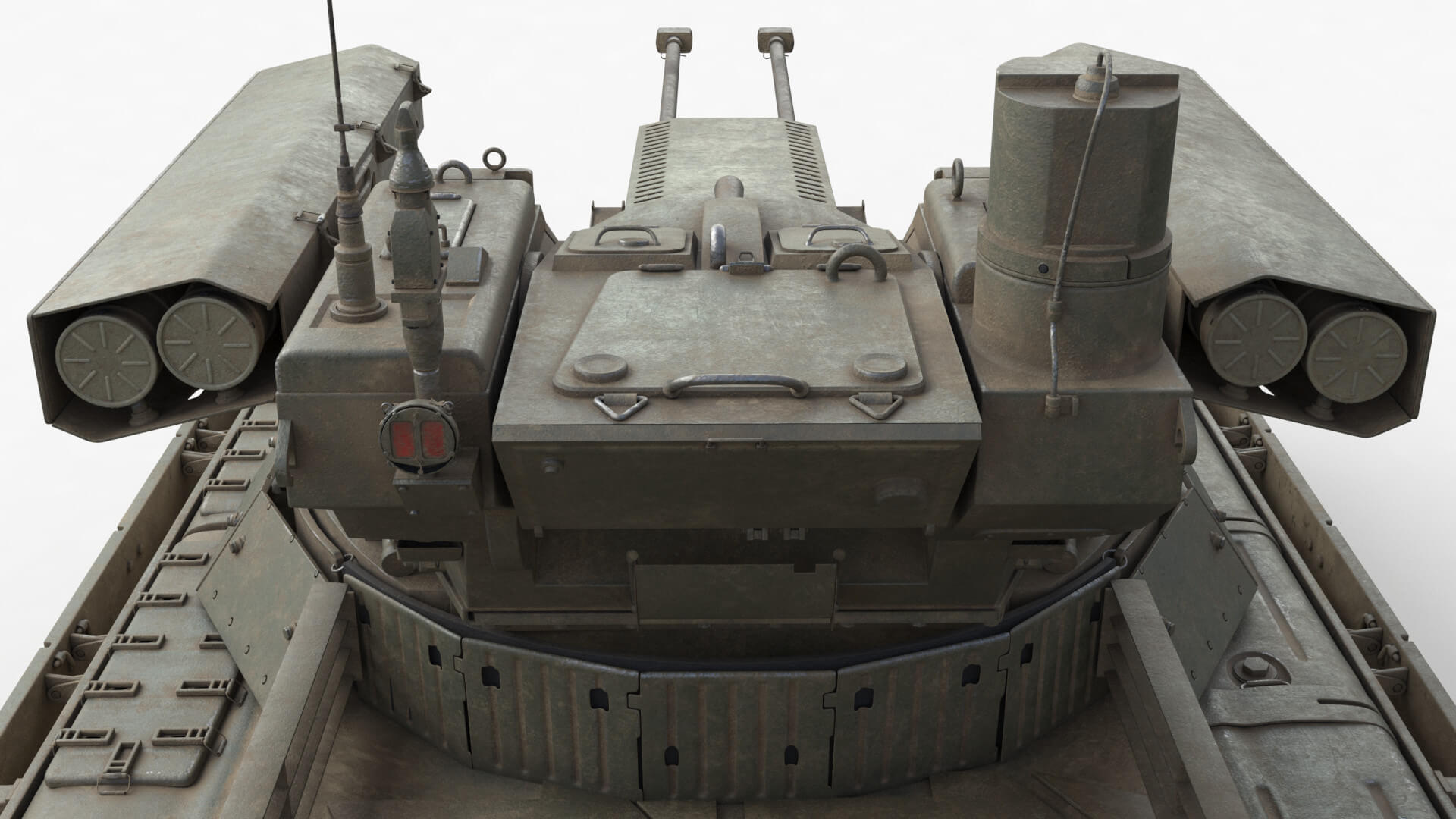 Tank Terminator Bmpt 72 Green Dirty - 3D Model by Mak21