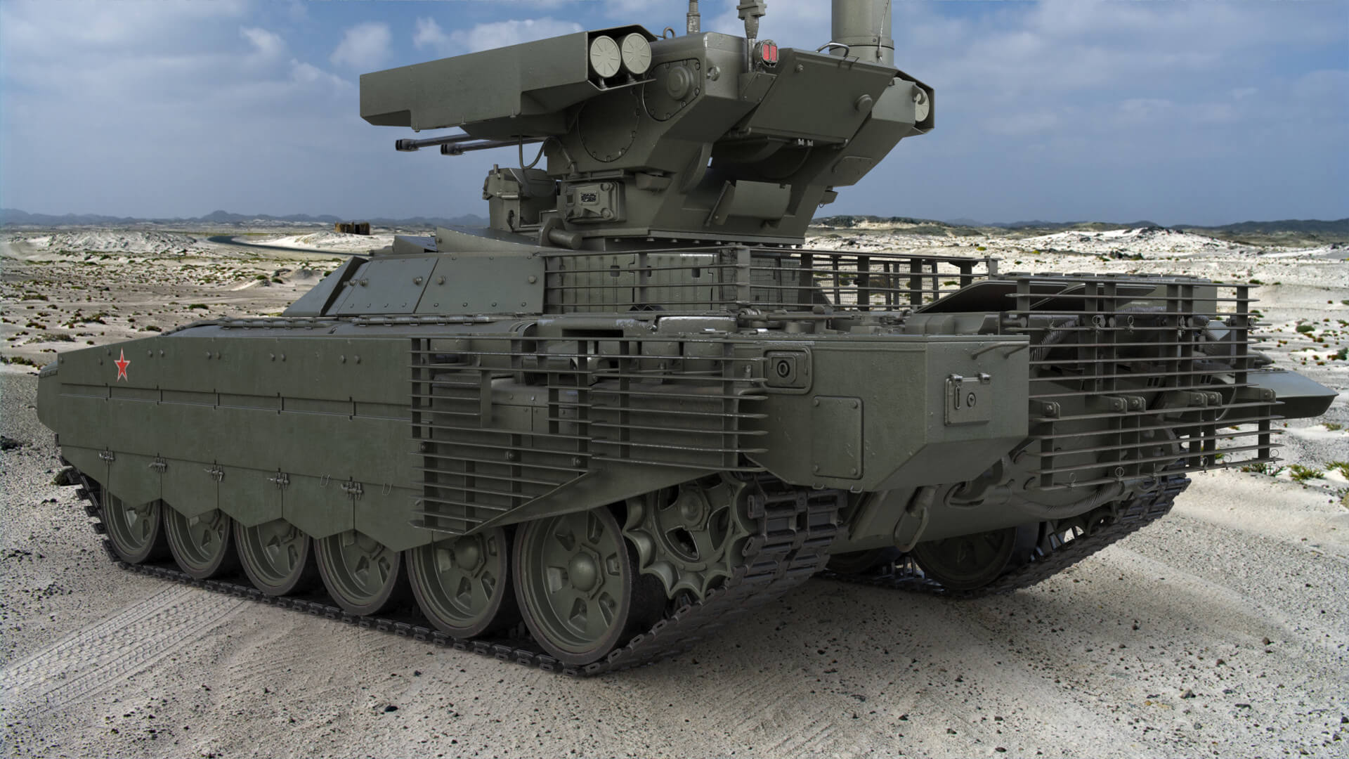 Tank Terminator Bmpt 72 Green - 3D Model by Mak21