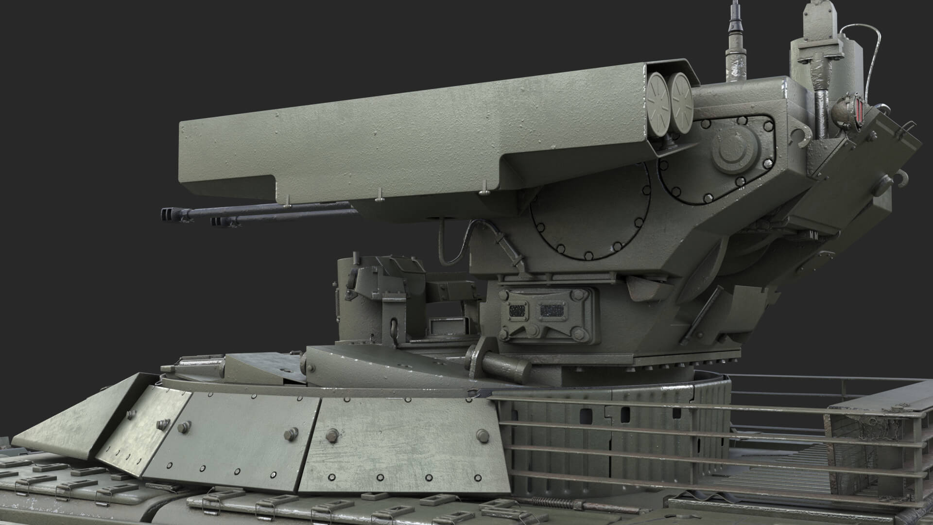 Tank Terminator Bmpt 72 Green - 3D Model by Mak21