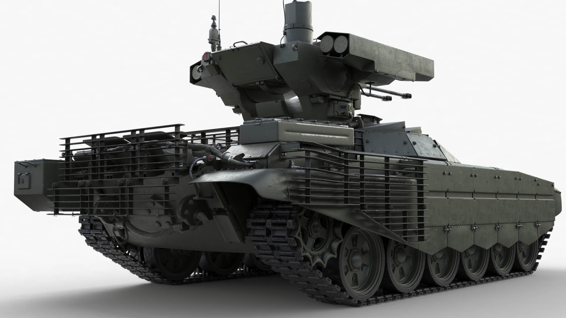 Tank Terminator Bmpt 72 Green - 3D Model by Mak21