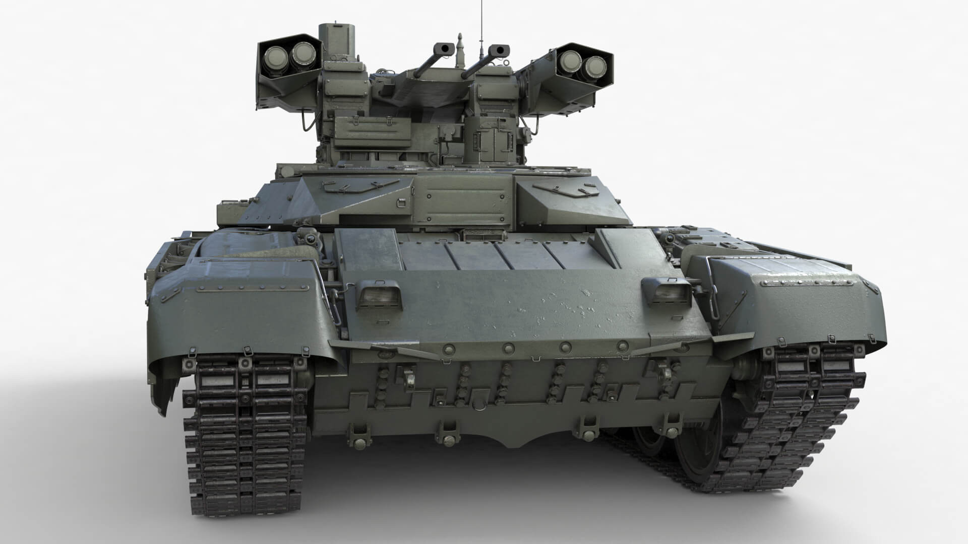 Tank Terminator Bmpt 72 Green - 3D Model by Mak21