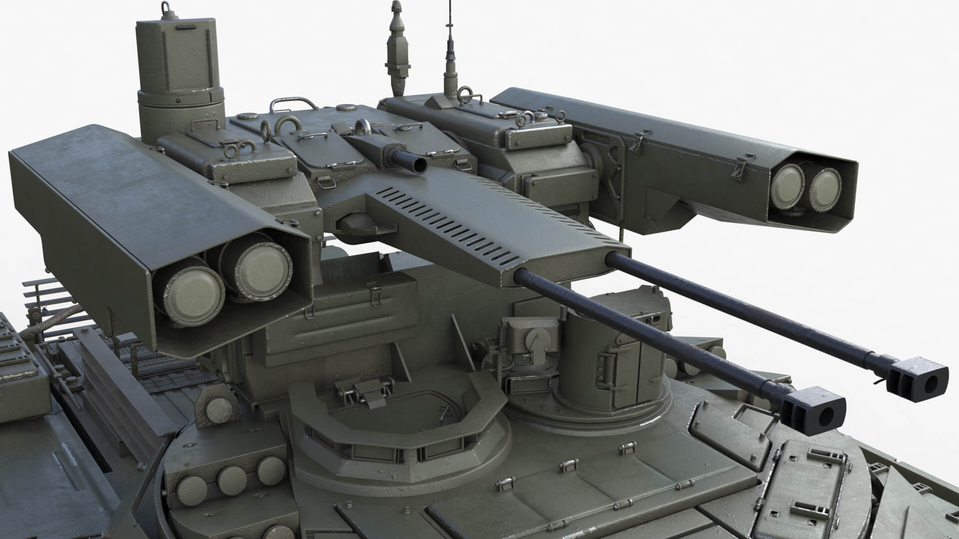 Tank Terminator Bmpt 72 Green - 3D Model by Mak21