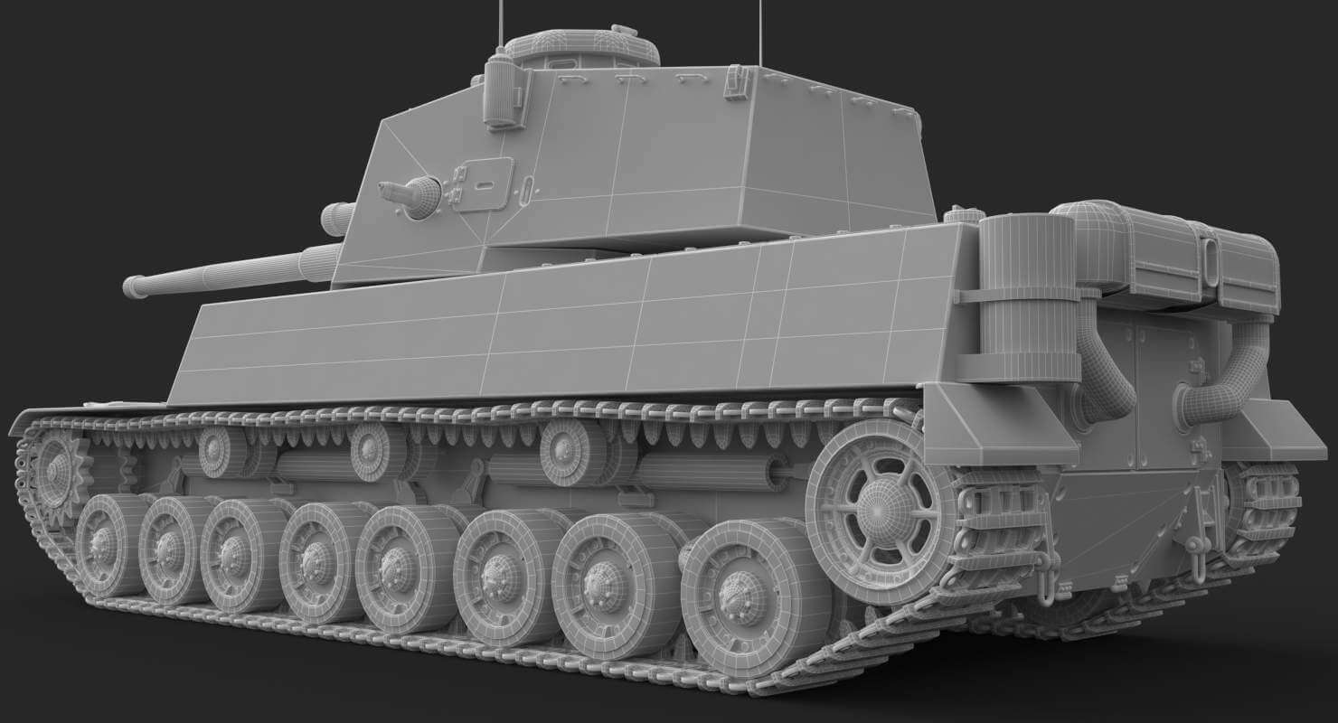 Tank Type 5 Chi-Ri Japan with Camouflage 3D Model by Mak21