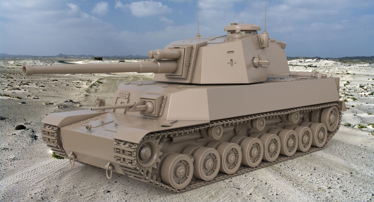 Tank Type 5 Chi-Ri Japan 3D Model by Mak21