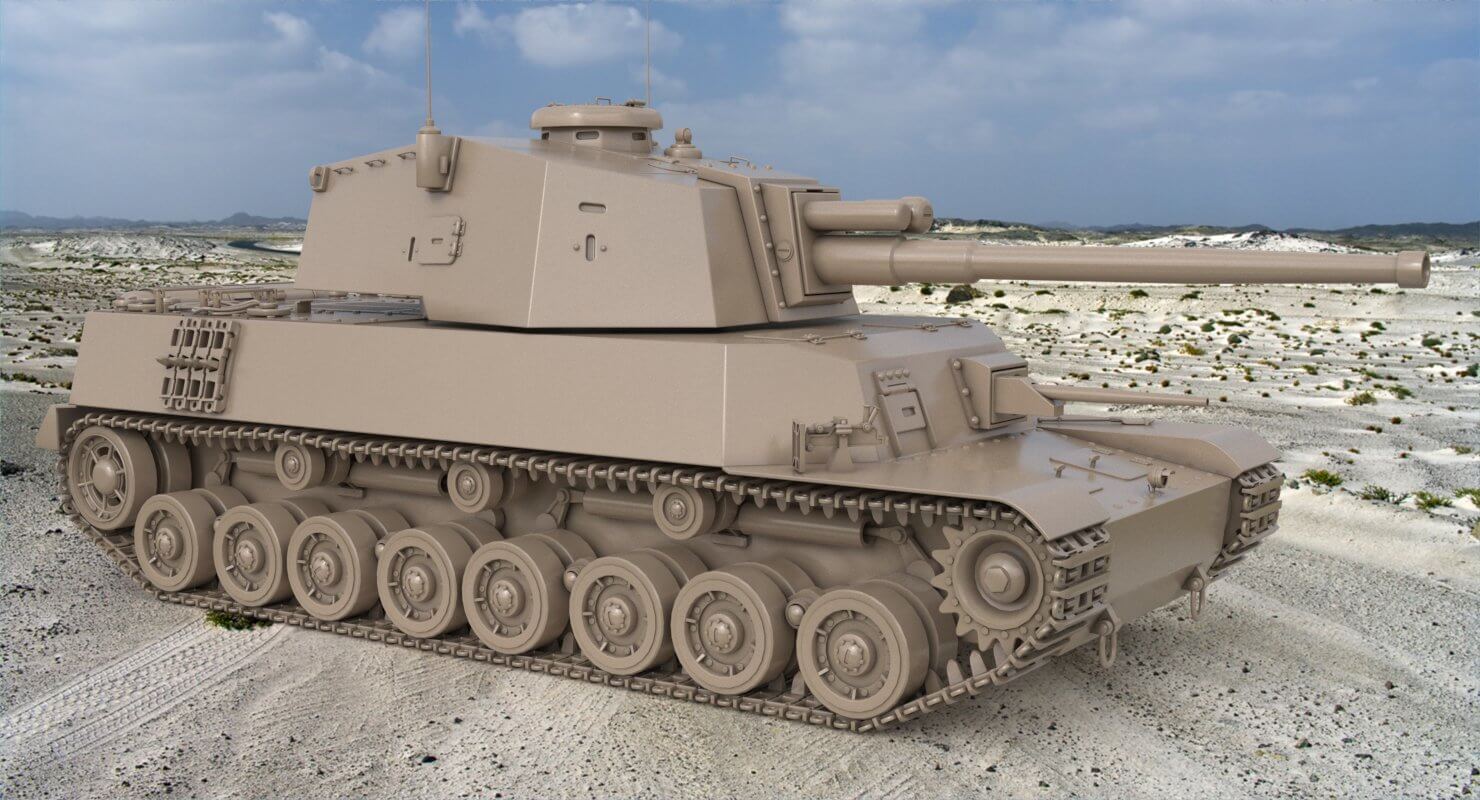 Tank Type 5 Chi-Ri Japan 3D Model by Mak21